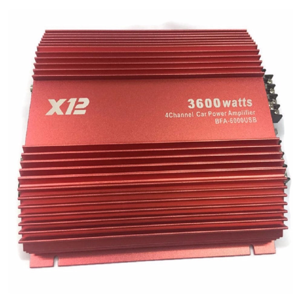 X12 BFA-6000USB CAR AUDIO POWER AMPLIFIER (RED) | Lazada PH
